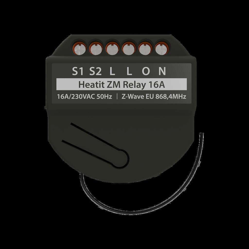 Heatit ZM Single Relay 16A Z-Wave Rele for innbygging - Thermo Floor AS